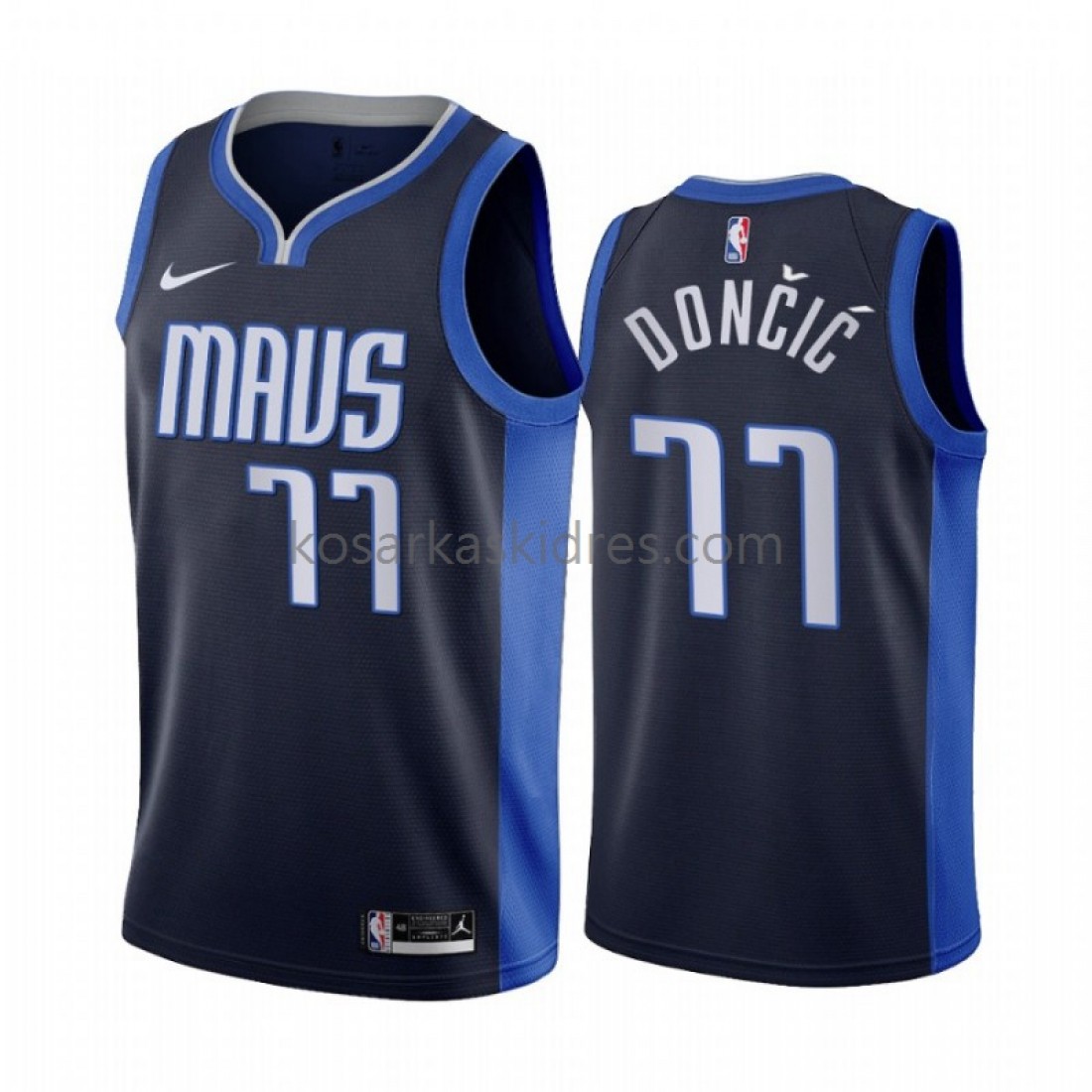 Dallas Mavericks Dres Luka Doncic 77 2020-21 Earned Edition Swingman